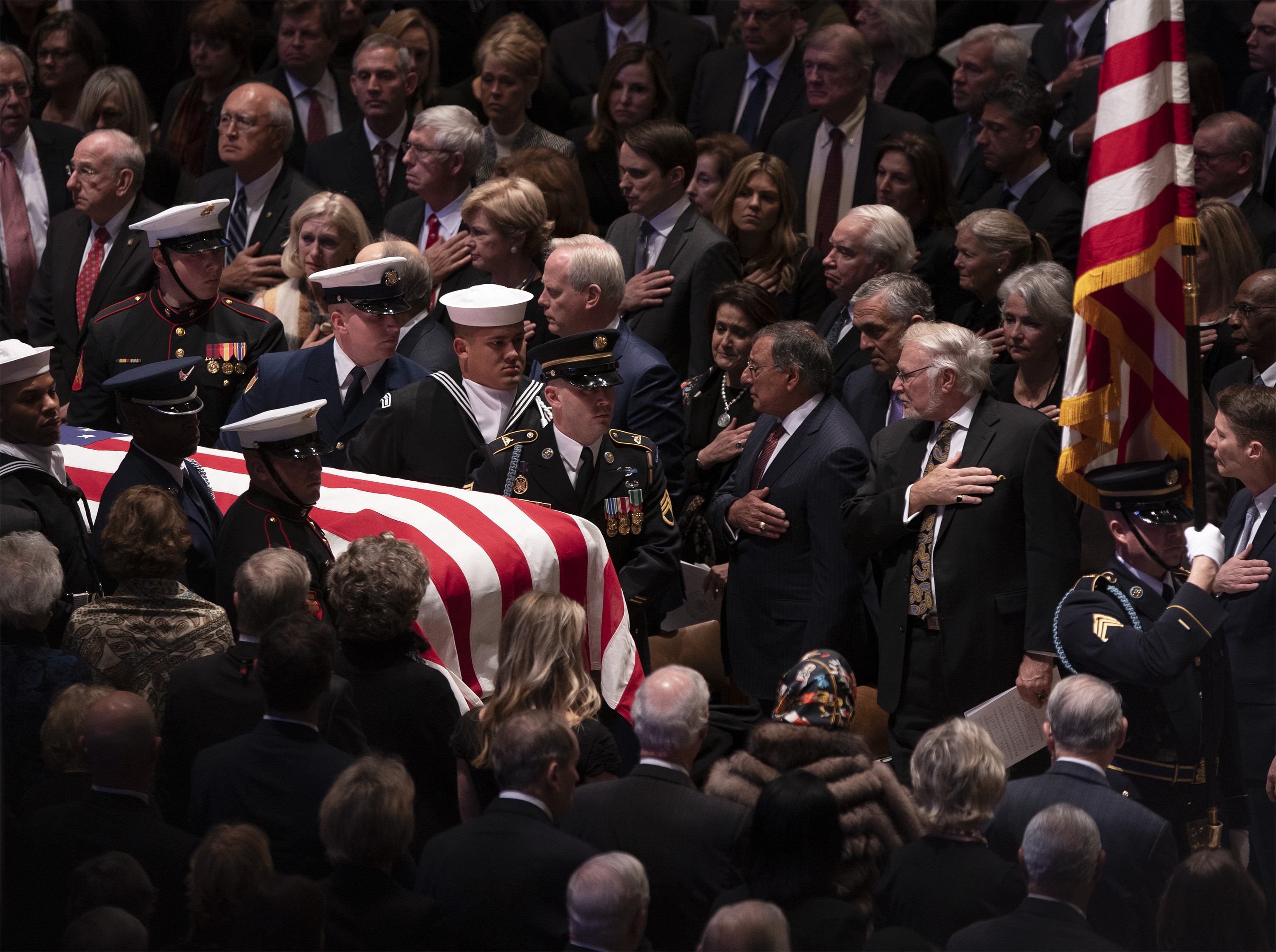 In photos: A nation bids farewell to former U.S. president George H. W ...