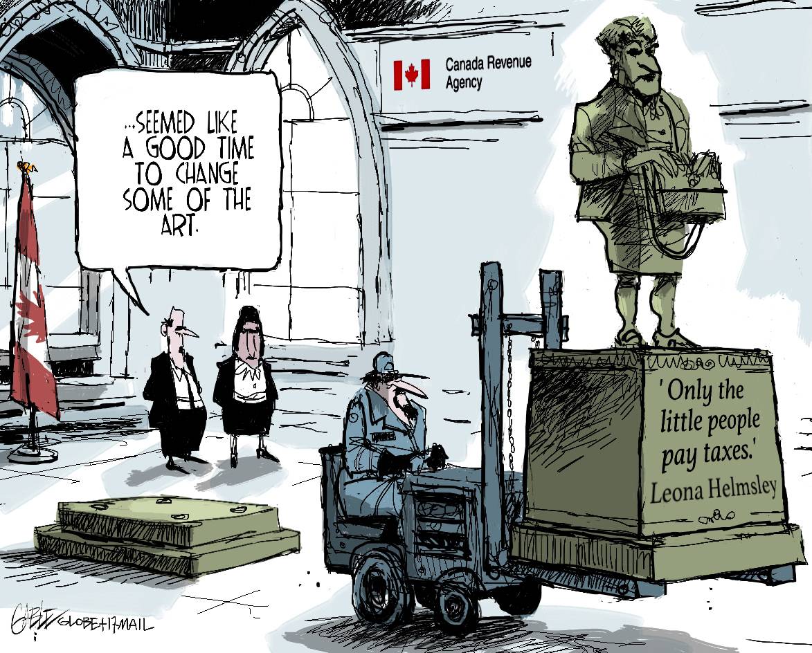 Editorial cartoons for November, 2017 - The Globe and Mail