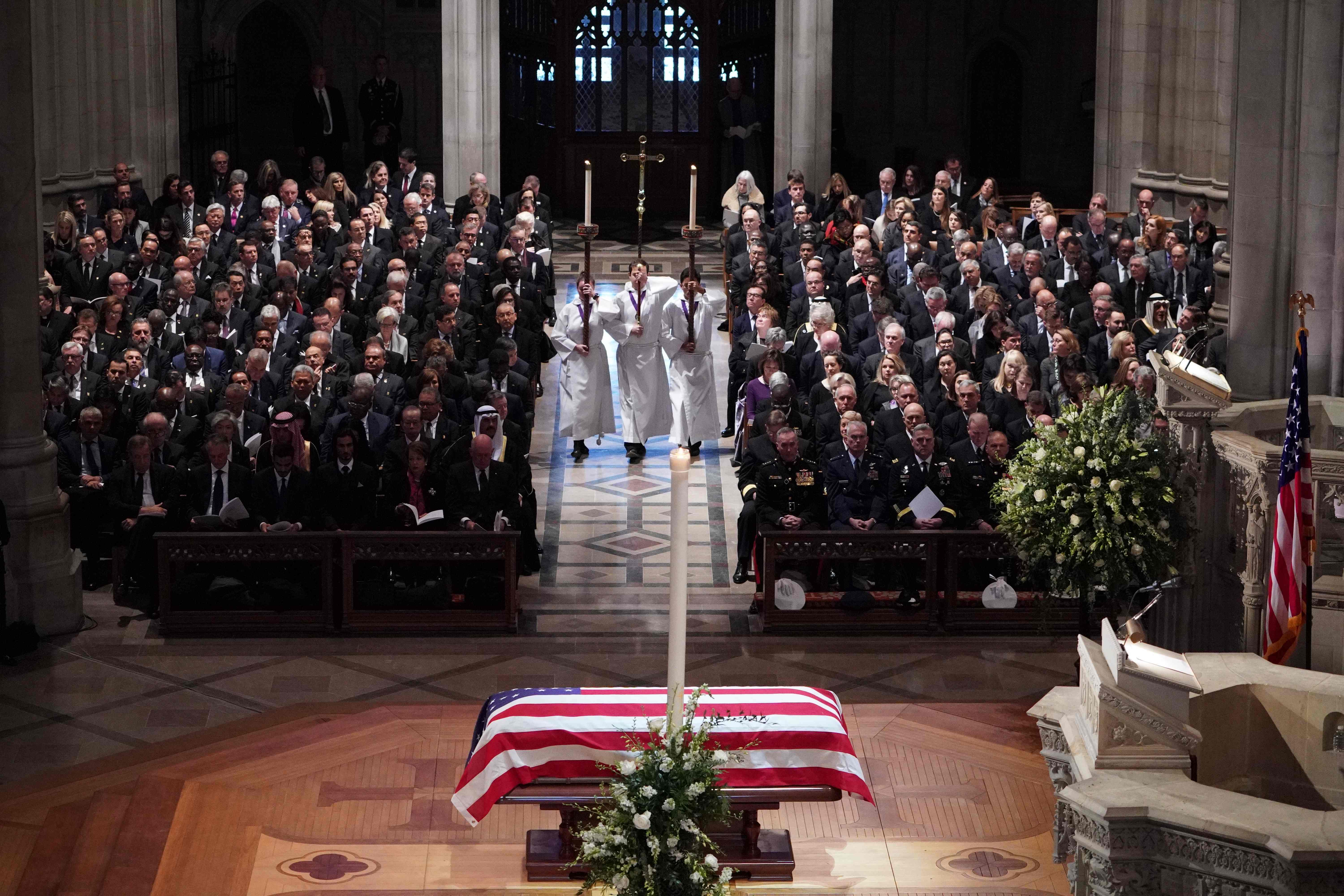 In photos: A nation bids farewell to former U.S. president George H. W ...