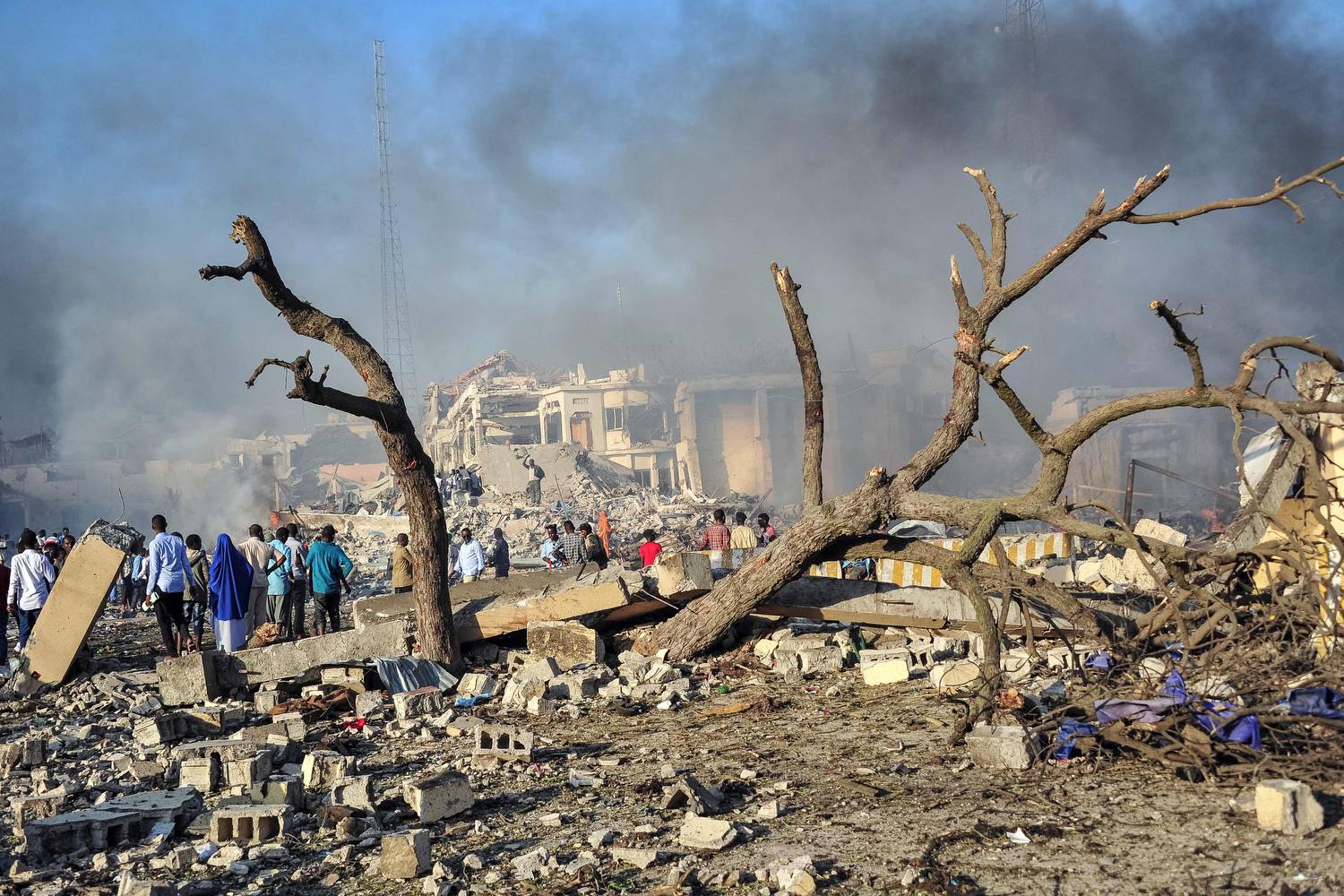 In photos: Deadliest single attack in Somalia's history - The Globe and ...